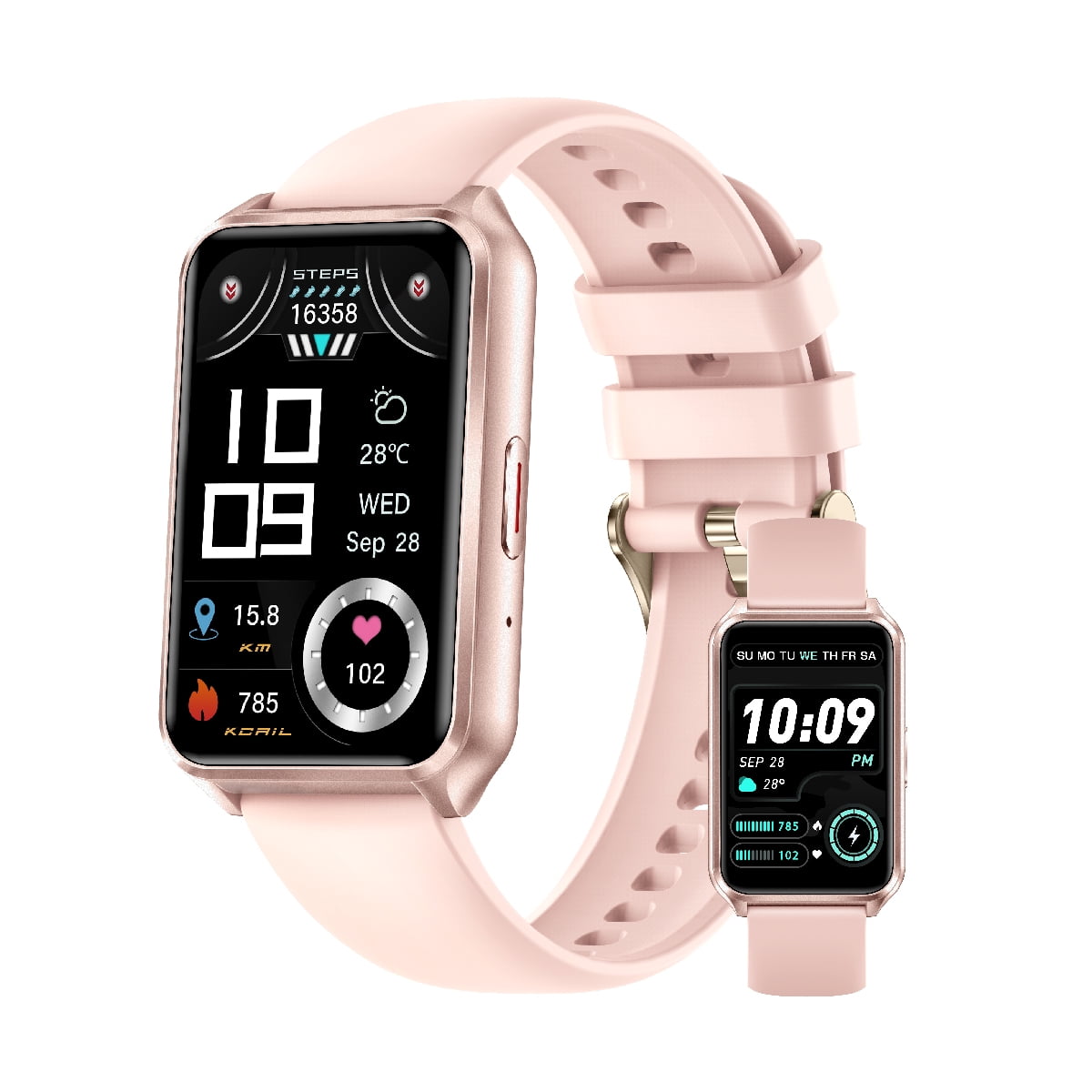 Sports Smartwatch, 1.57” Screen Fitness Tracker with Dialer, 100 ...