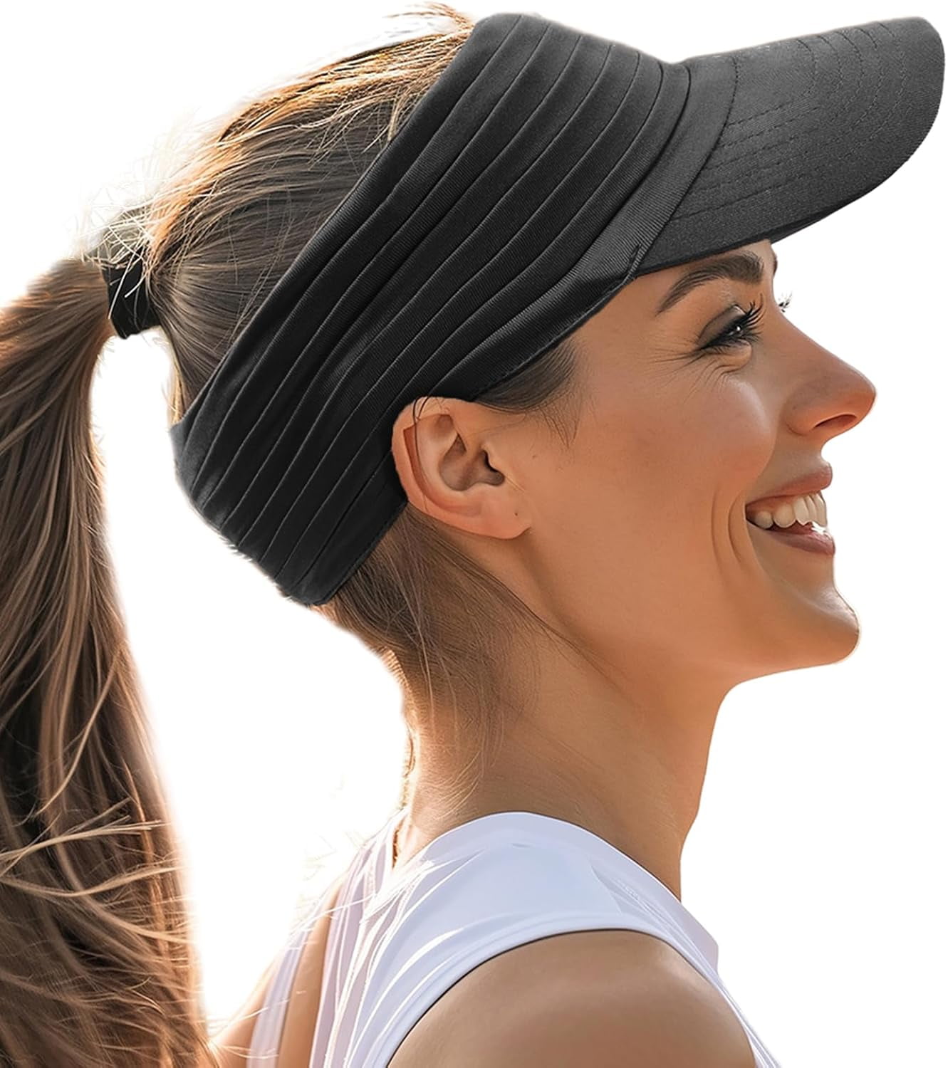 Sports Sun Visor for Men Women UV Protection Lightweight Packable ...