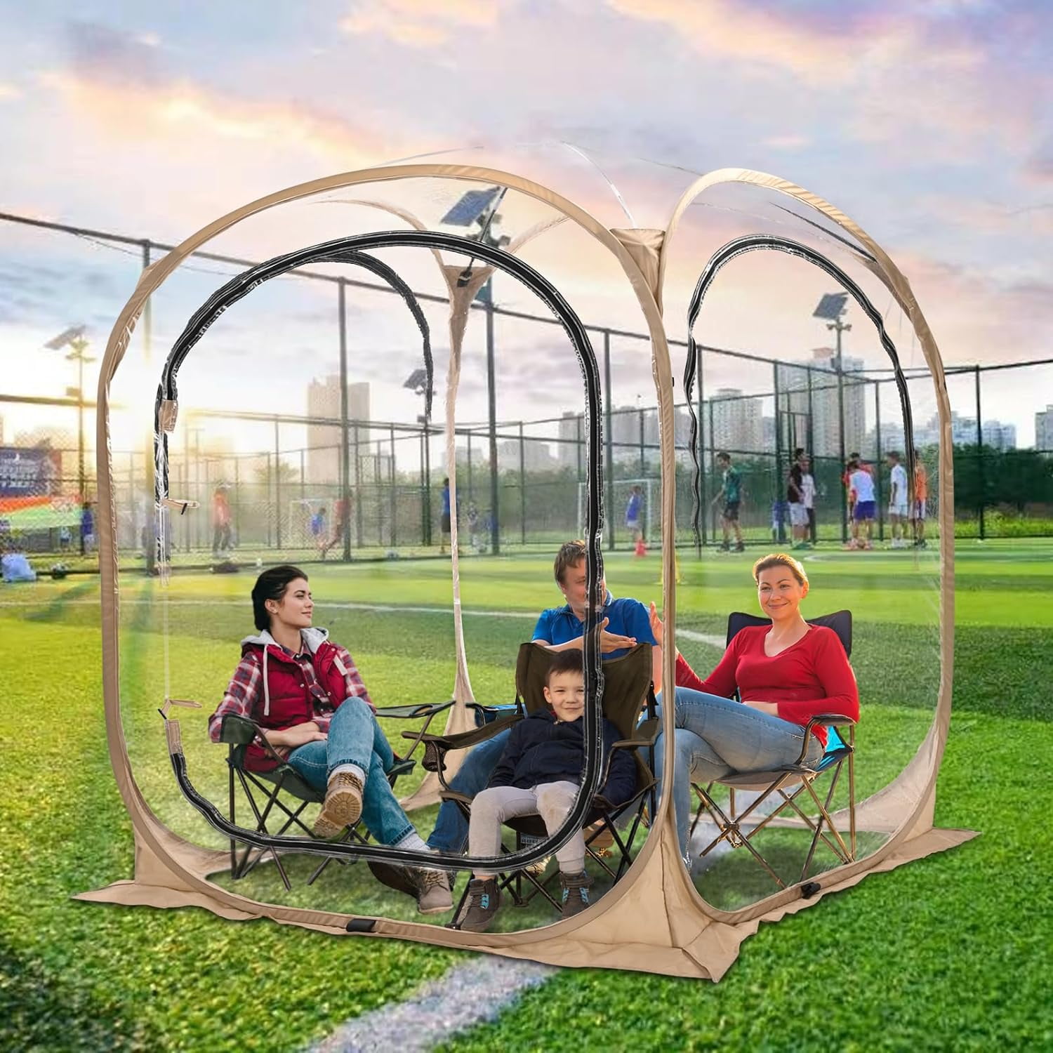 Sports Tent, Screen House Tent Instant Pop-Up Tent Shelter, Outdoor Screen Room Clear Tent ...