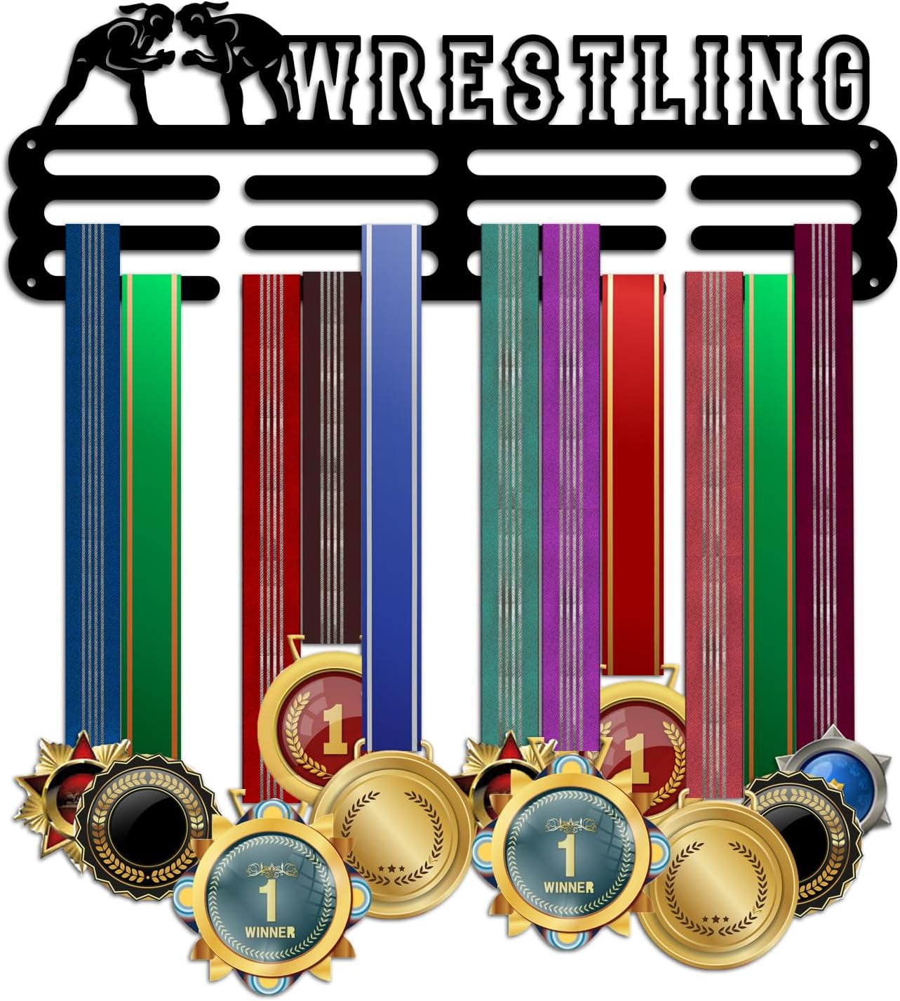 Sports Theme Iron Medal Hanger Holder Display Wall Rack with Screws ...