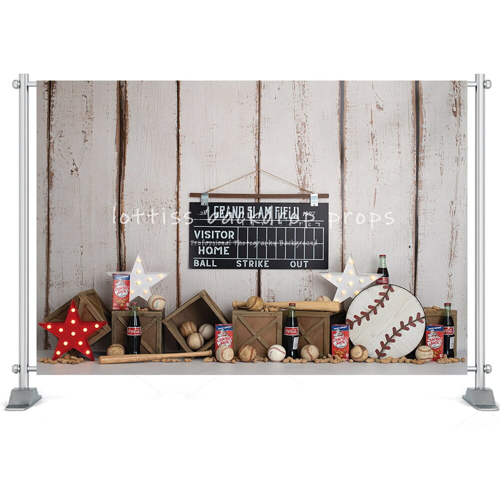 Sports Theme Photography Backdrop Baseball Soccer Baseball 1st Boy ...