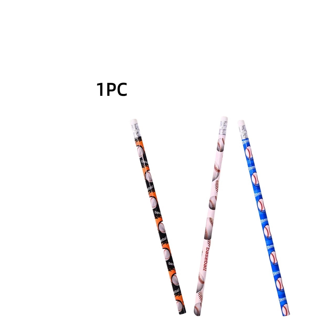 Sports Themed Pencils With Eraser, Basketball Baseball Football Pencils ...