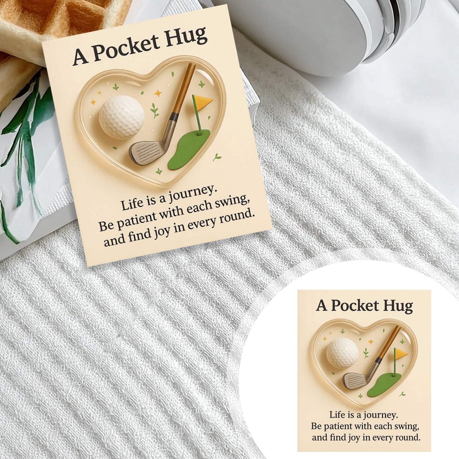 Sports-Themed Pocket Hug, Football Golf Tennis Soccer Baseball Heart ...