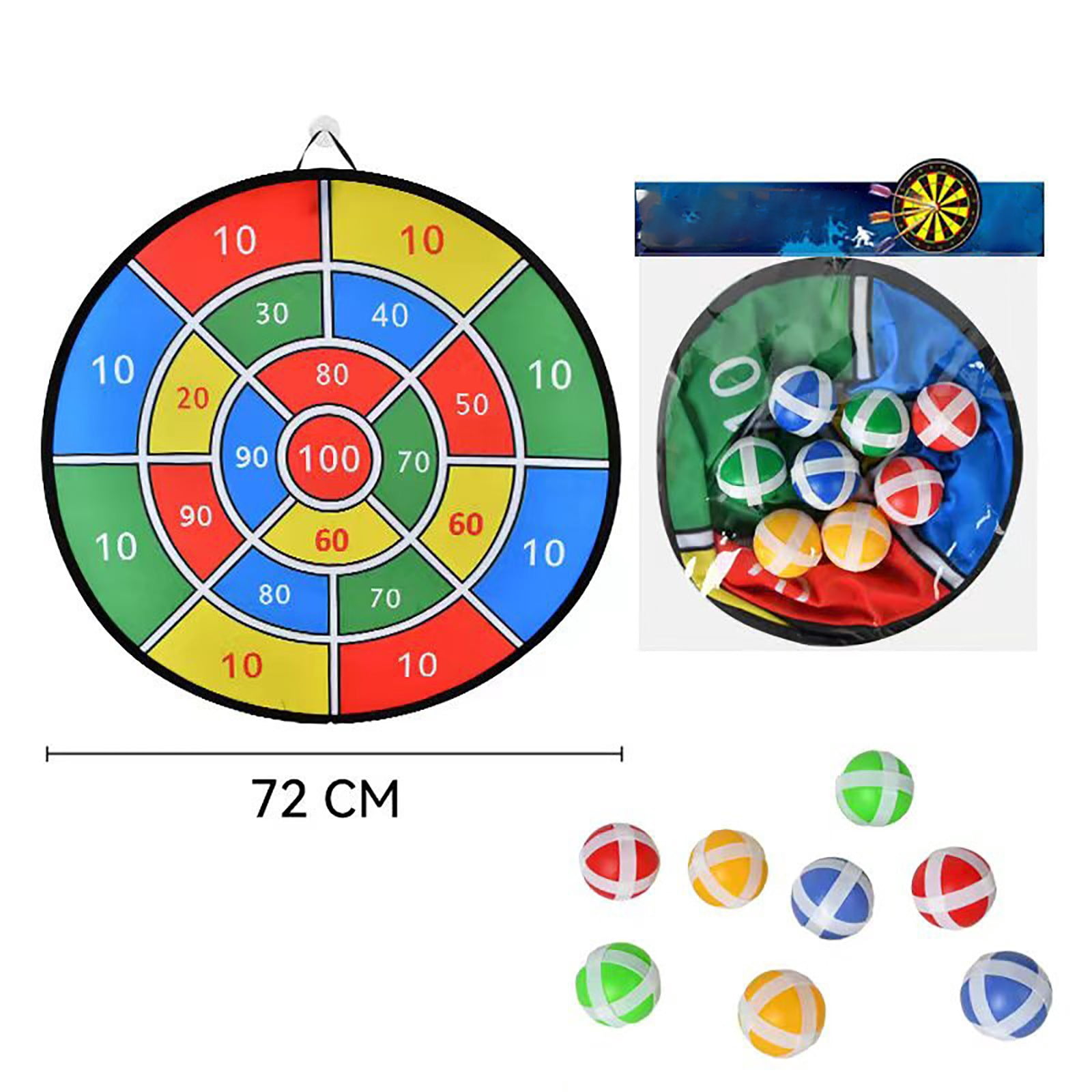 Sports Toys Sticky Ball Dartboard 8 Balls 72cm Set , Indoor Target Ball ...