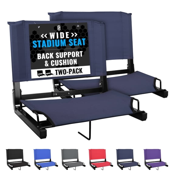 Sports Unlimited Wide Stadium Chair - 2 Pack - Walmart.com