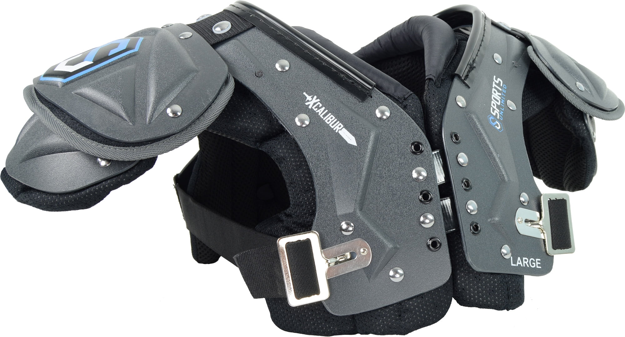 Sports Unlimited Youth Football Shoulder Pads, Arch for Arm Movement ...