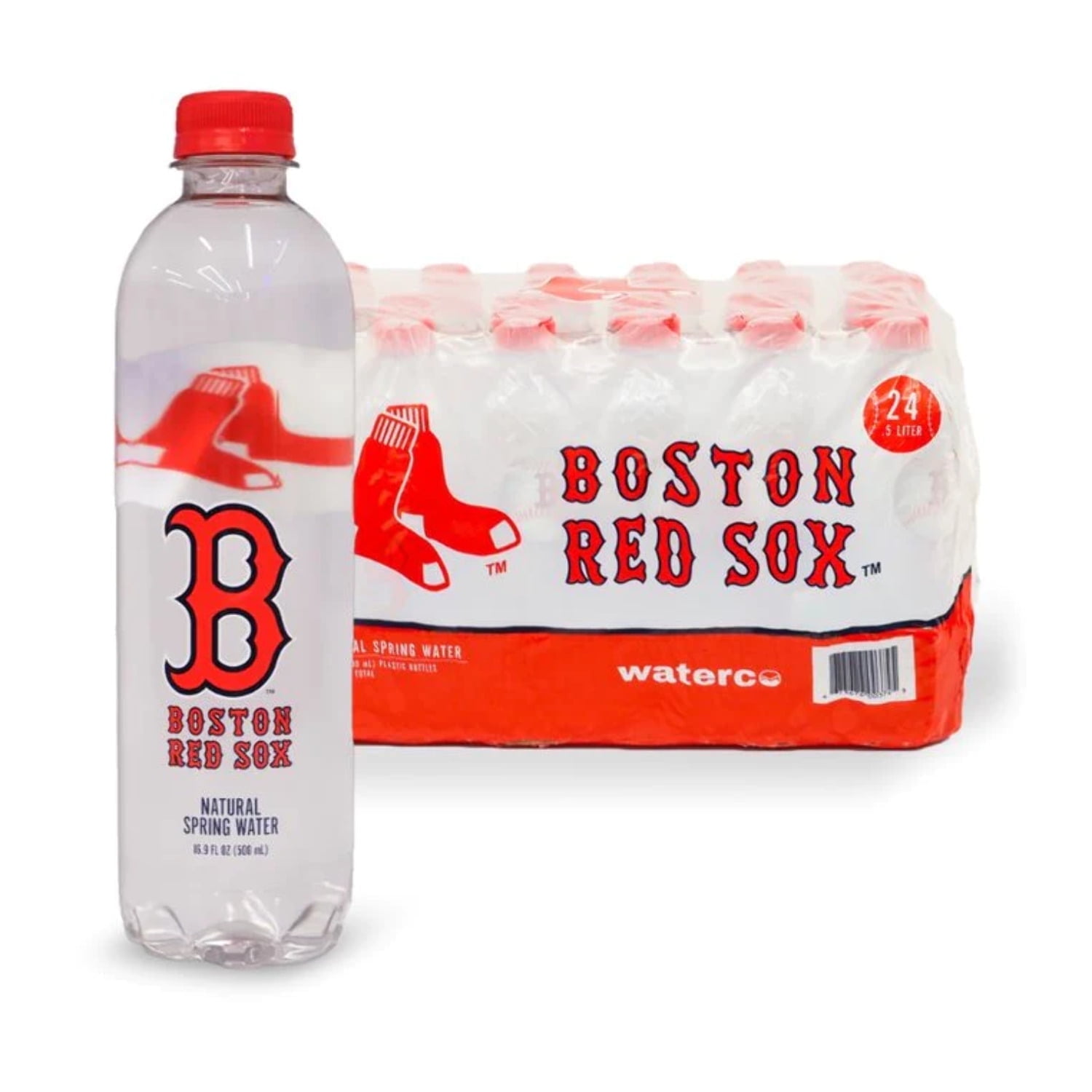 Sports Water Boston Red Sox PET Water Bottle, Bottled Water, 24 x 16.9 ...
