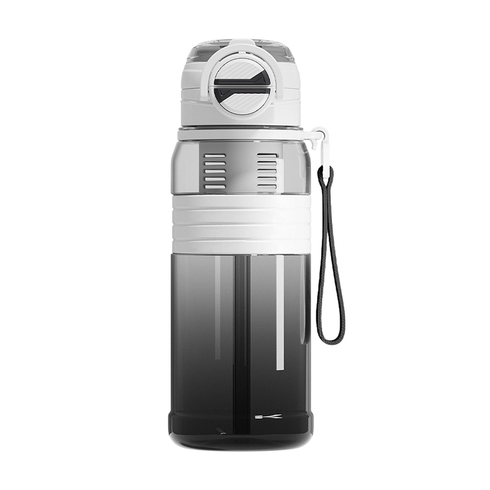 Sports Water Bottle Double Drinking Cup Straw & Sipper Lid Tea Infuser ...