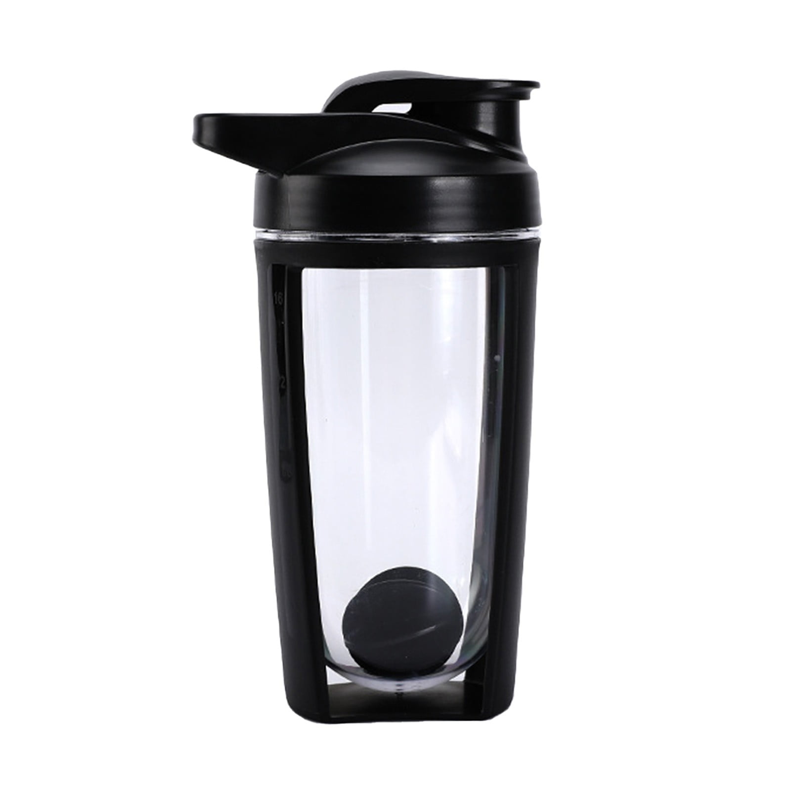 Sports Water Bottle, Protein Shaker Cup, 500ml Leak-Proof Mixing Bottle with Built-In Stirrer ...