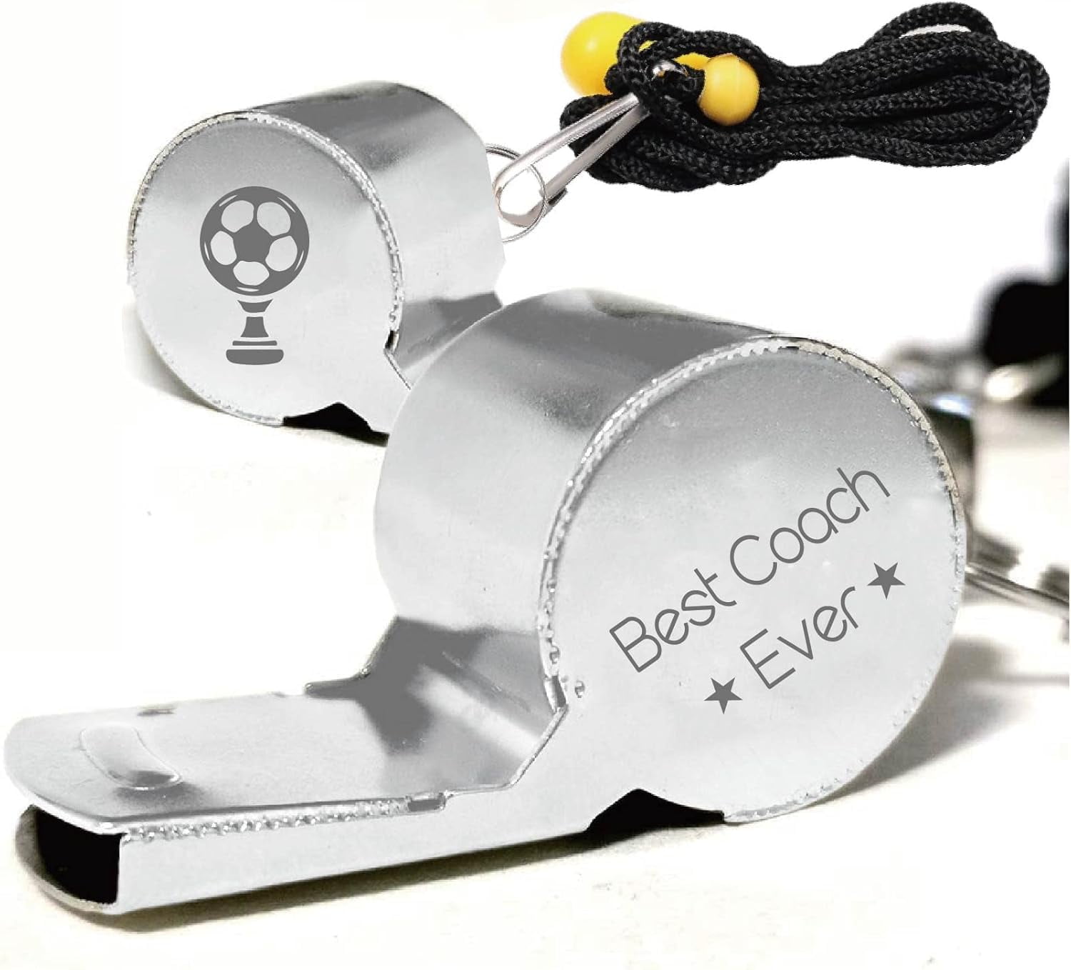 Sports Whistles with Lanyard Stainless Steel Whistle Loud Crisp Sound ...