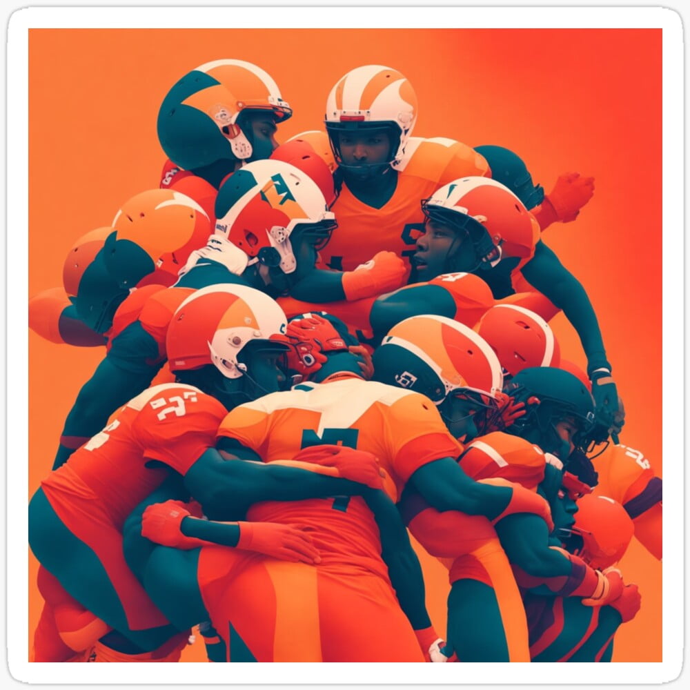 The Sports Winning Huddle Sticker Baseball Sticker, Football Sticker ...