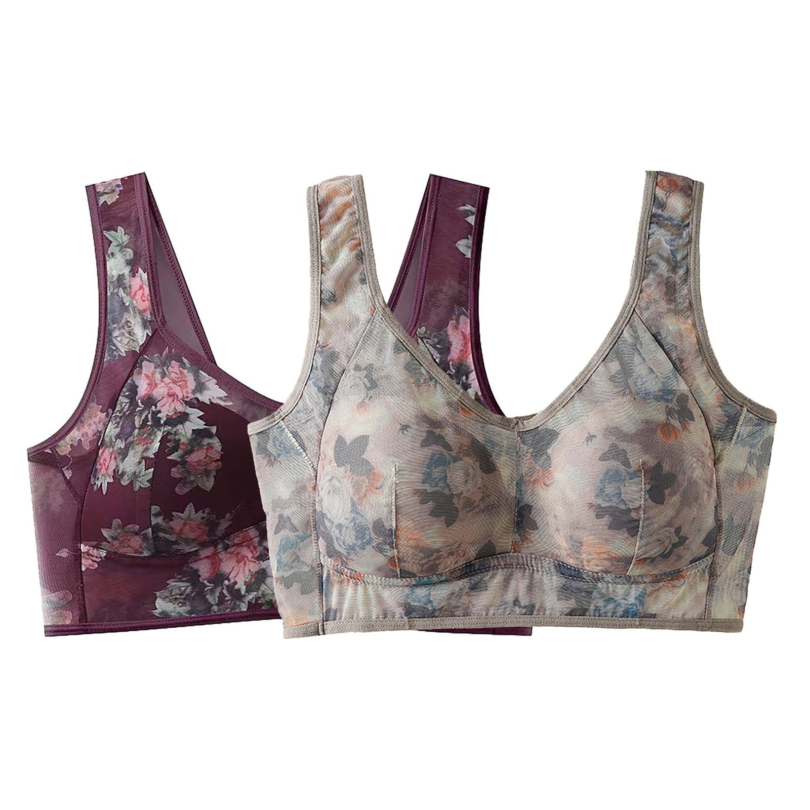Sports Women's Bra High Support Bras For Women Adjustable Strap Full ...