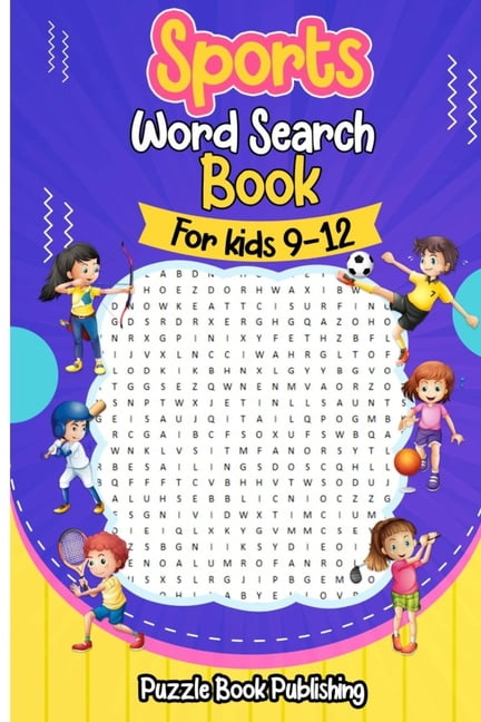 Sports Word Search Books for Kids 9-12: Sports Themed Word Search ...