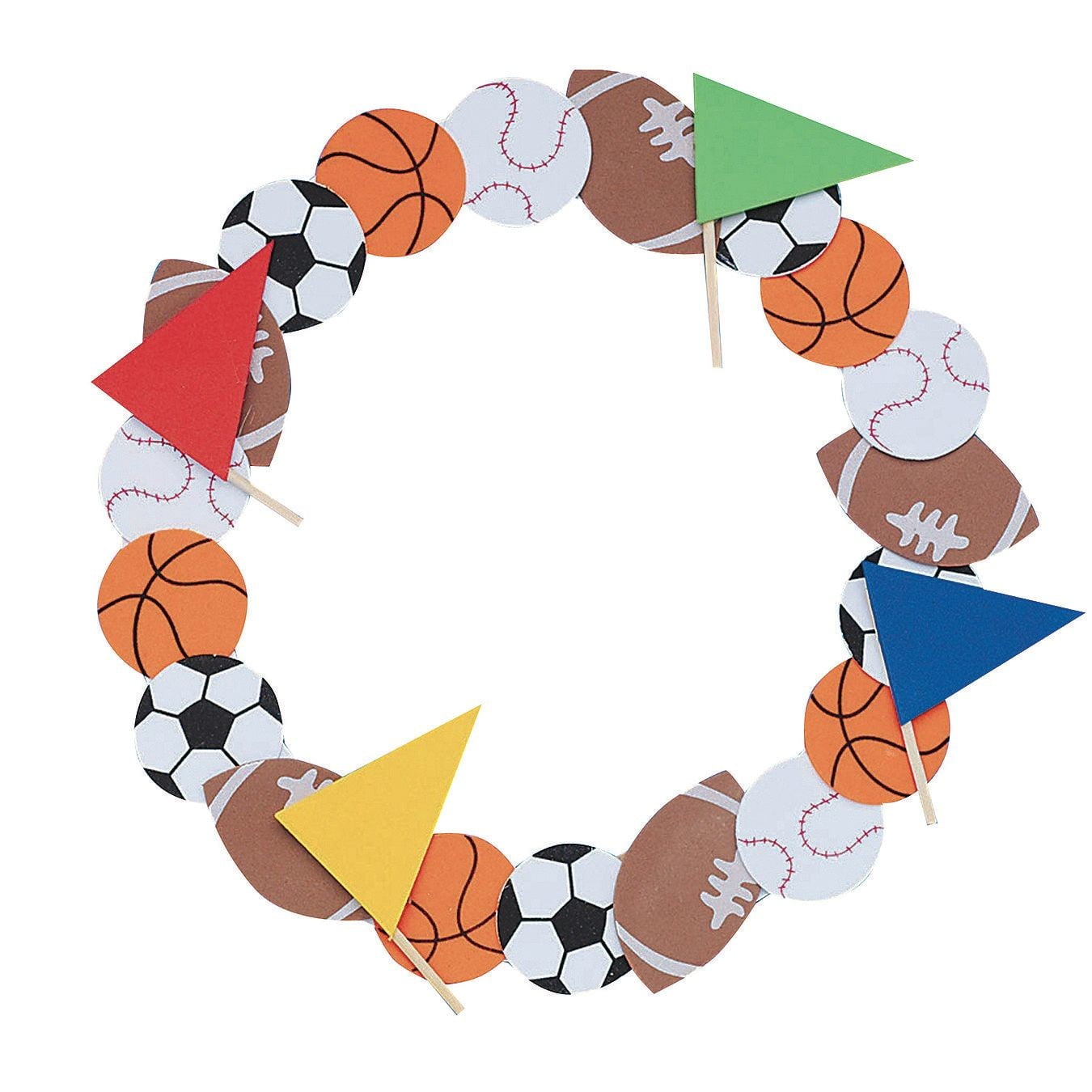 Sports Wreath Craft Kit (Pack of 12) - Walmart.com