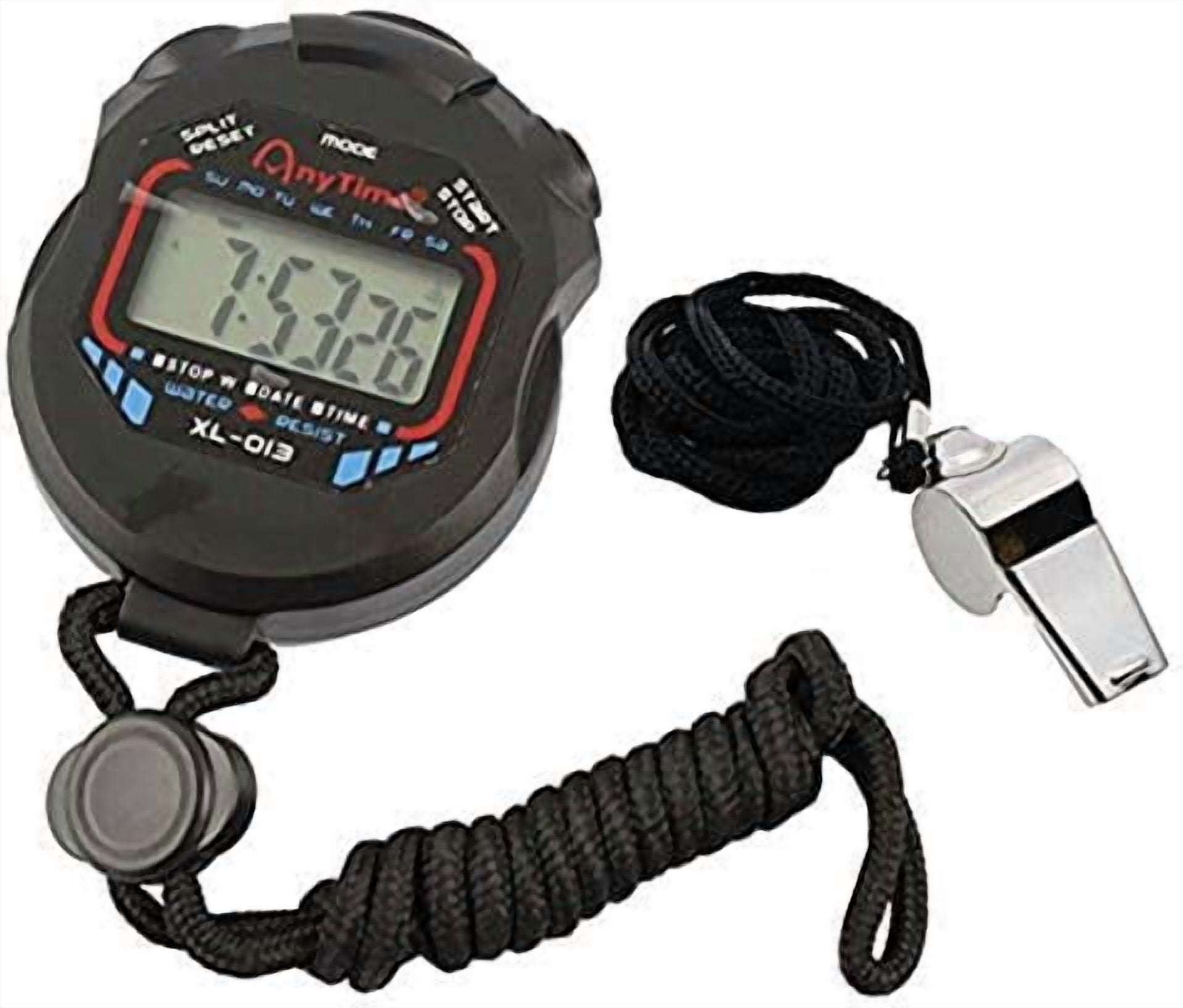 Sports and Referee Digital Stopwatch Timer/W Bonus Stainless Steel ...