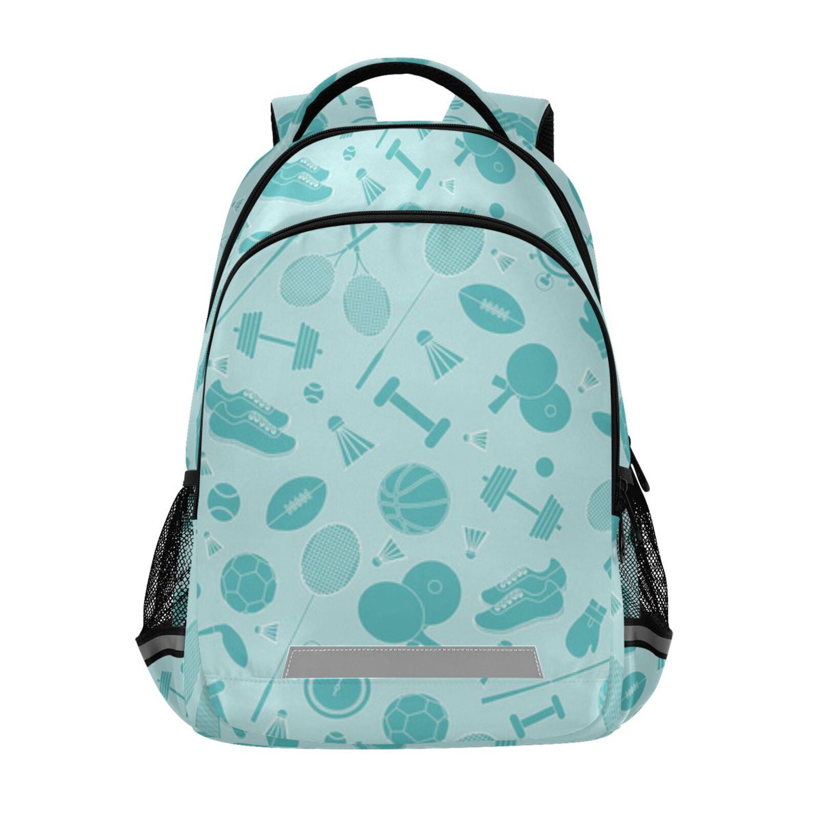 Sports equipment seamless pattern Backpacks with Safety Reflective ...