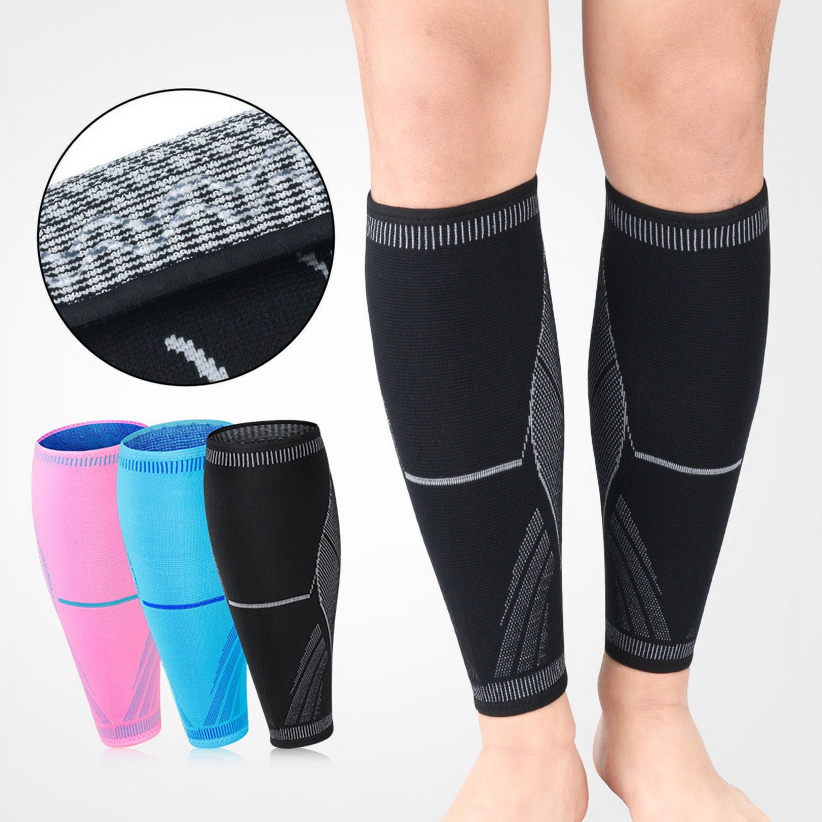Sports leg guards, knitted compression leg guards, men's and women's ...