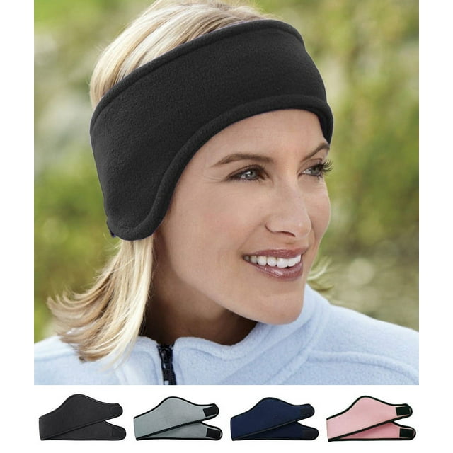 Sports velcro fleece Headbands Running Headwear Sweatbands Ear Warmer ...
