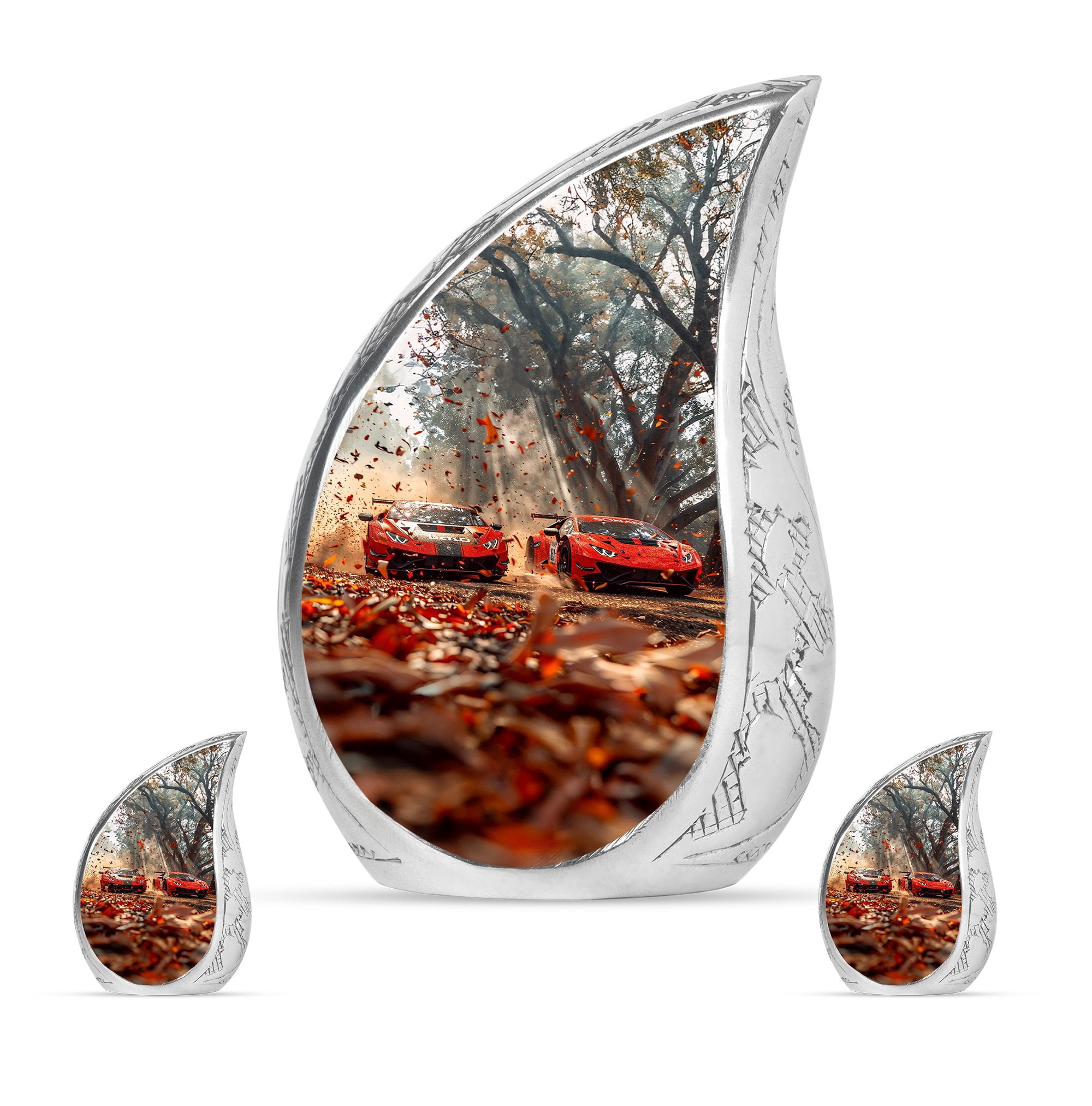 SportsCar In Jungle cremation urn for adult male ashes - large memorial ...