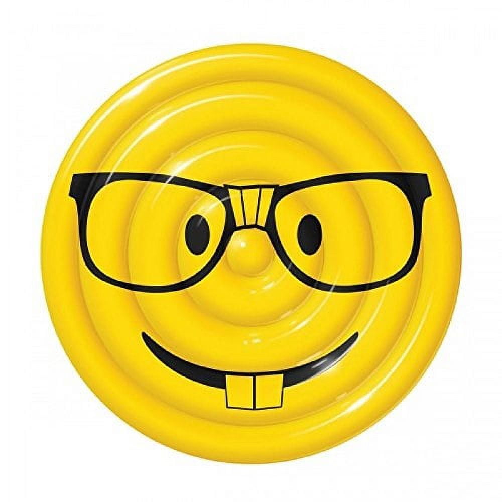 SportsStuff Emoji Swimming Pool Float, Nerd - Walmart.com