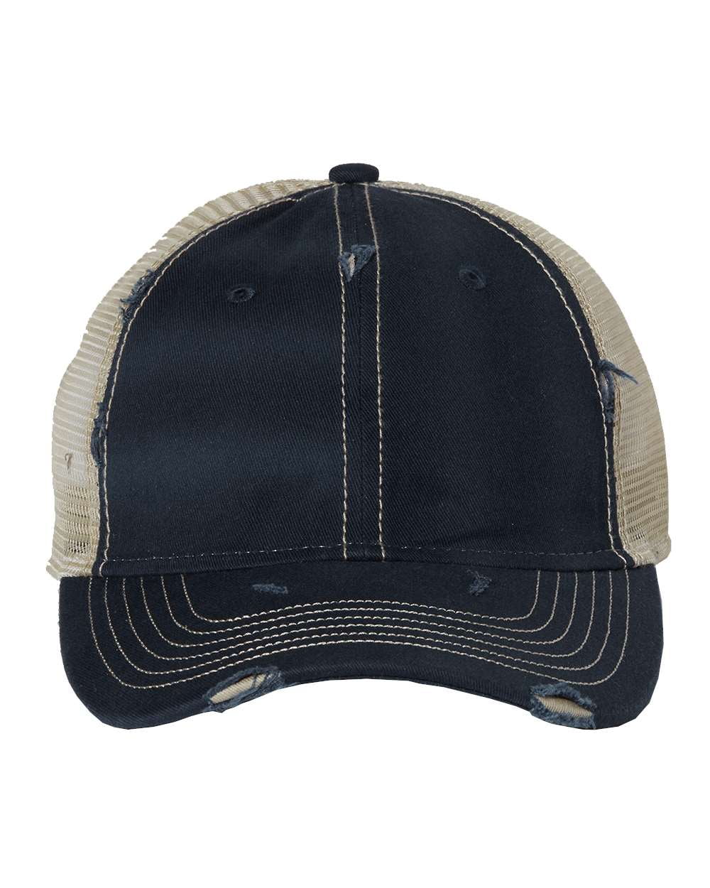 Sportsman - Bounty Dirty-Washed Mesh-Back Cap - 3150 - Navy/ Khaki ...
