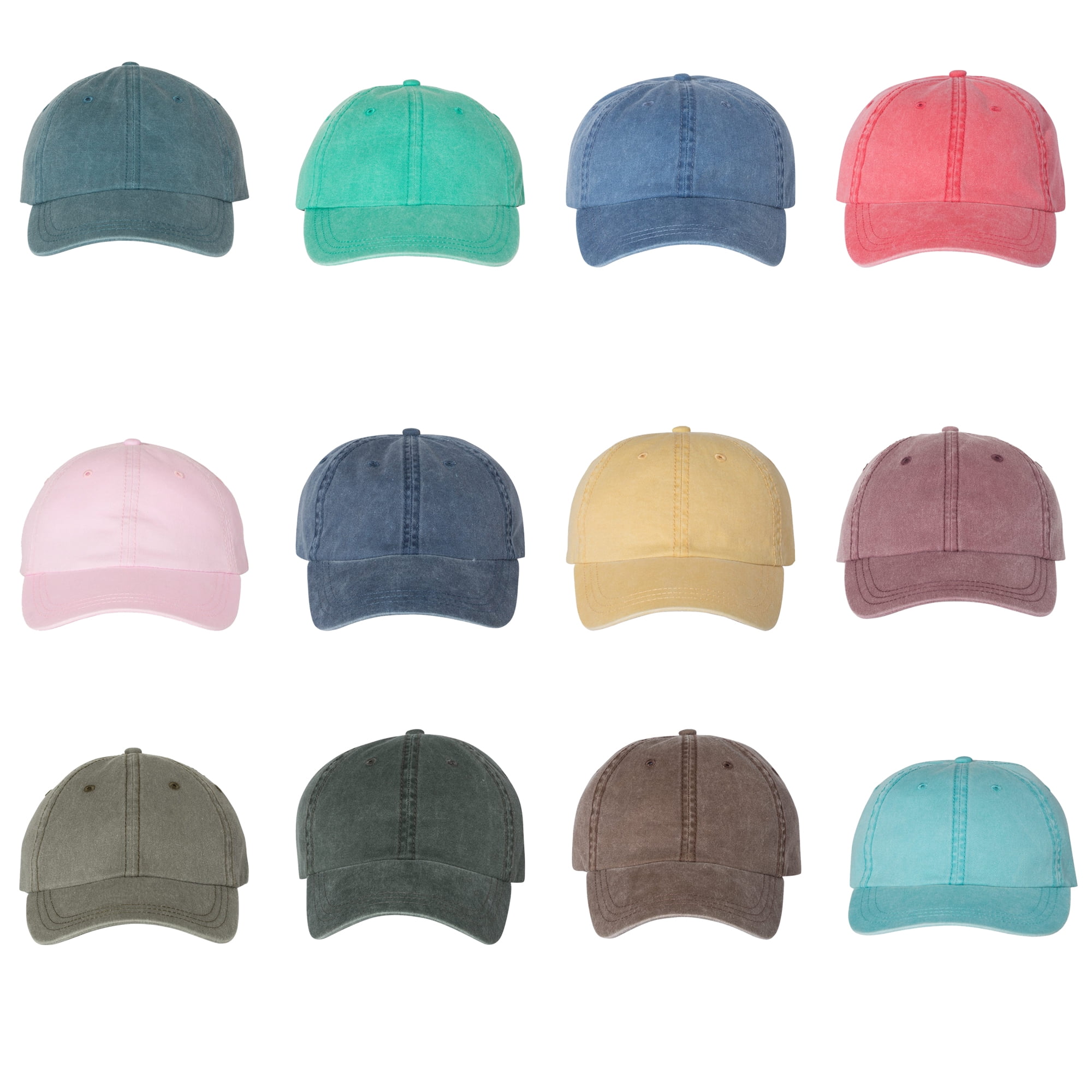 Sportsman - Pigment Dyed Cap, Unisex Caps Hats, 100% Cotton Twill Brass ...