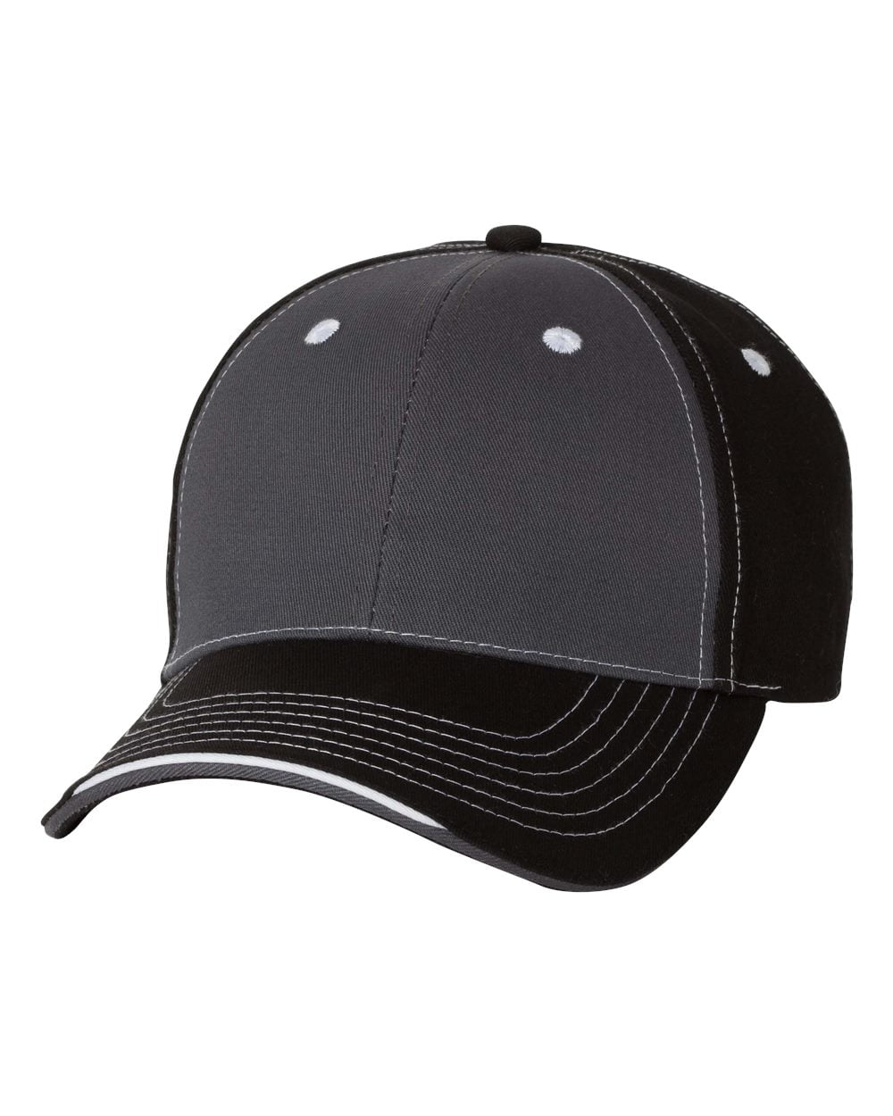 Sportsman - Tri-Color Cap - 9500 - Charcoal/ Black - Size: Adjustable ...