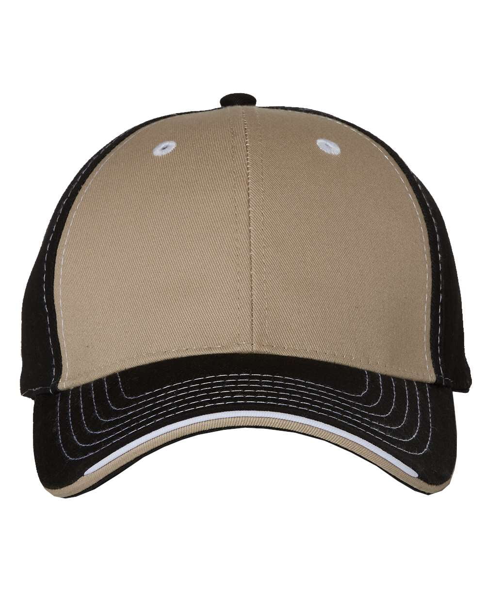 Sportsman - Tri-Color Cap - 9500 - Khaki/ Black - Size: Adjustable ...