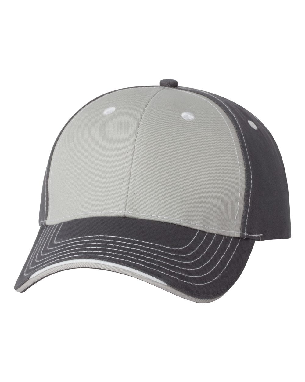 Sportsman Tri-Color Cap, One Size, Grey/Charcoal - Walmart.com