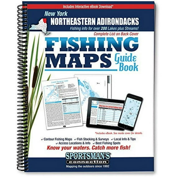 Sportsman's Connection - Northeastern Adirondacks New York Fishing Map ...
