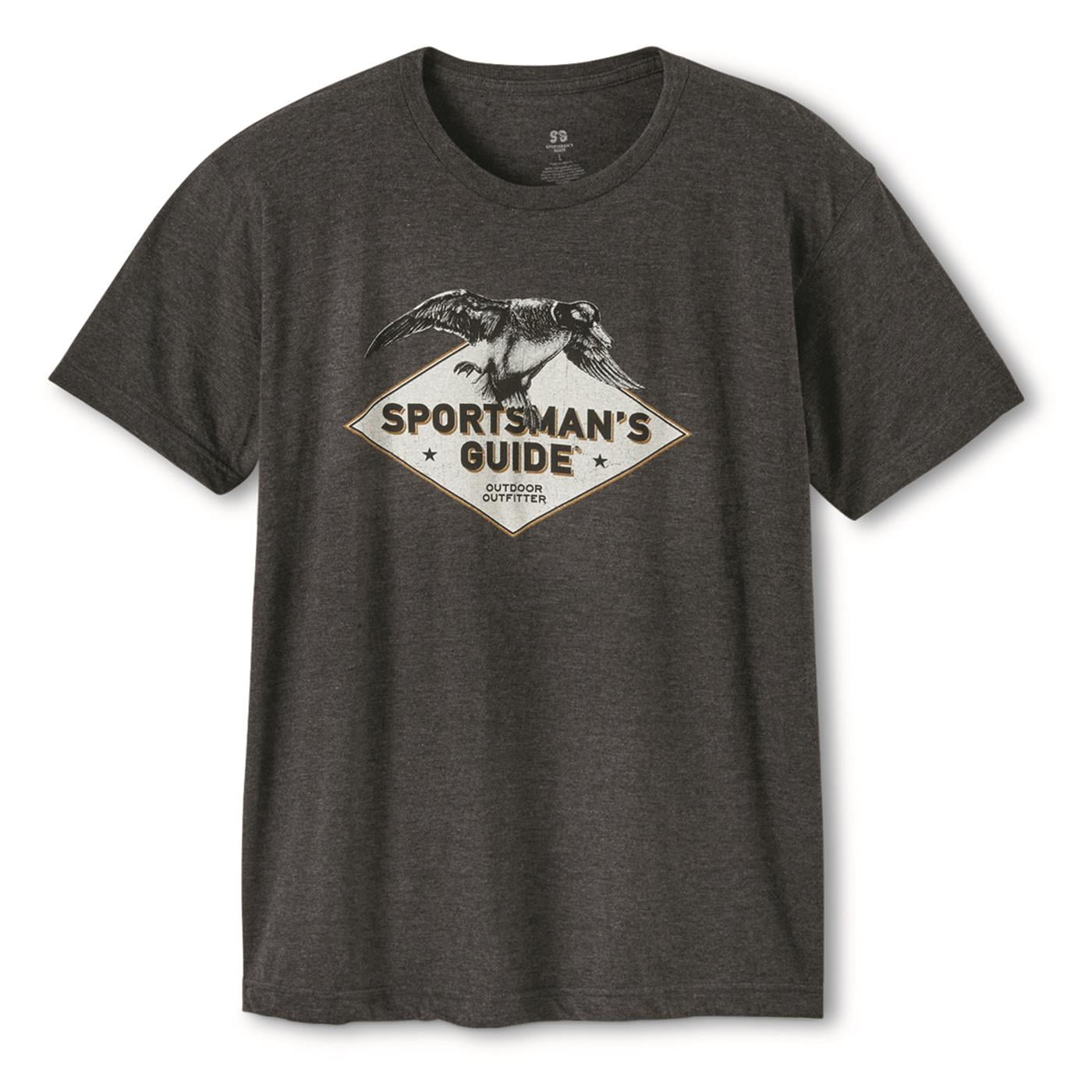 Sportsman's Guide Men's Duck Logo Short Sleeve Tee Heather Graphite XL ...