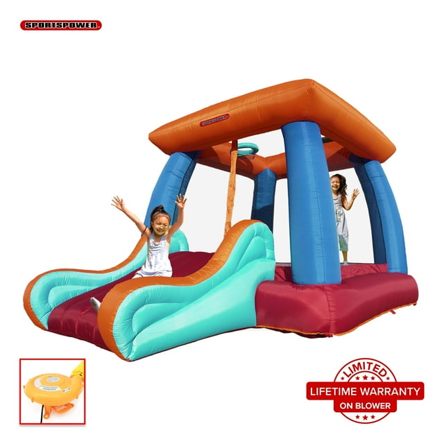 Sportspower 12' x 9' My First Inflatable with Slide & Hoop and with ...