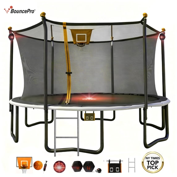 Sportspower Bounce Pro 14ft Multiplay Trampoline Meets ASTM Safety ...