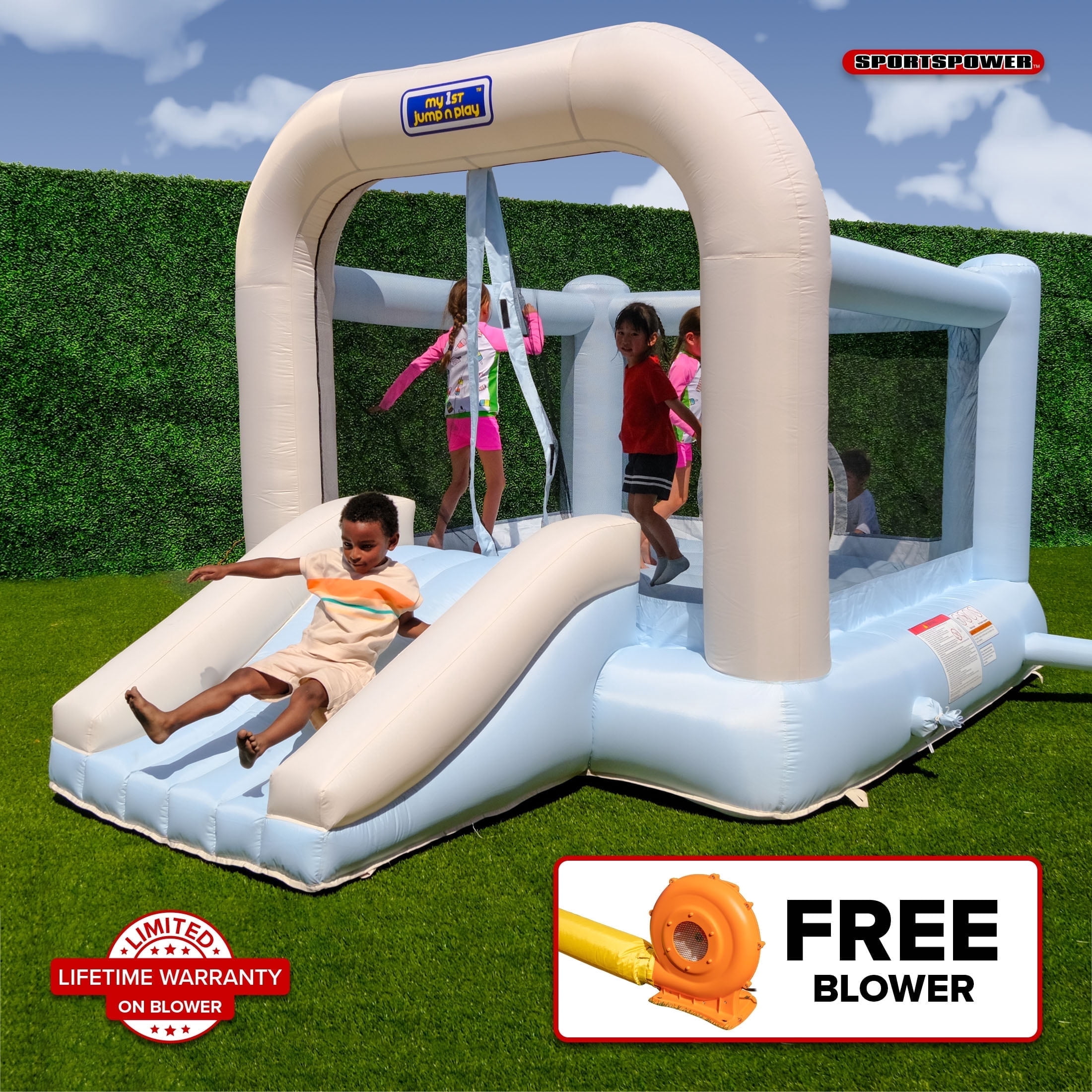 Sportspower My 1st Jump N Play, 12 feet Inflatable Bounce House with ...