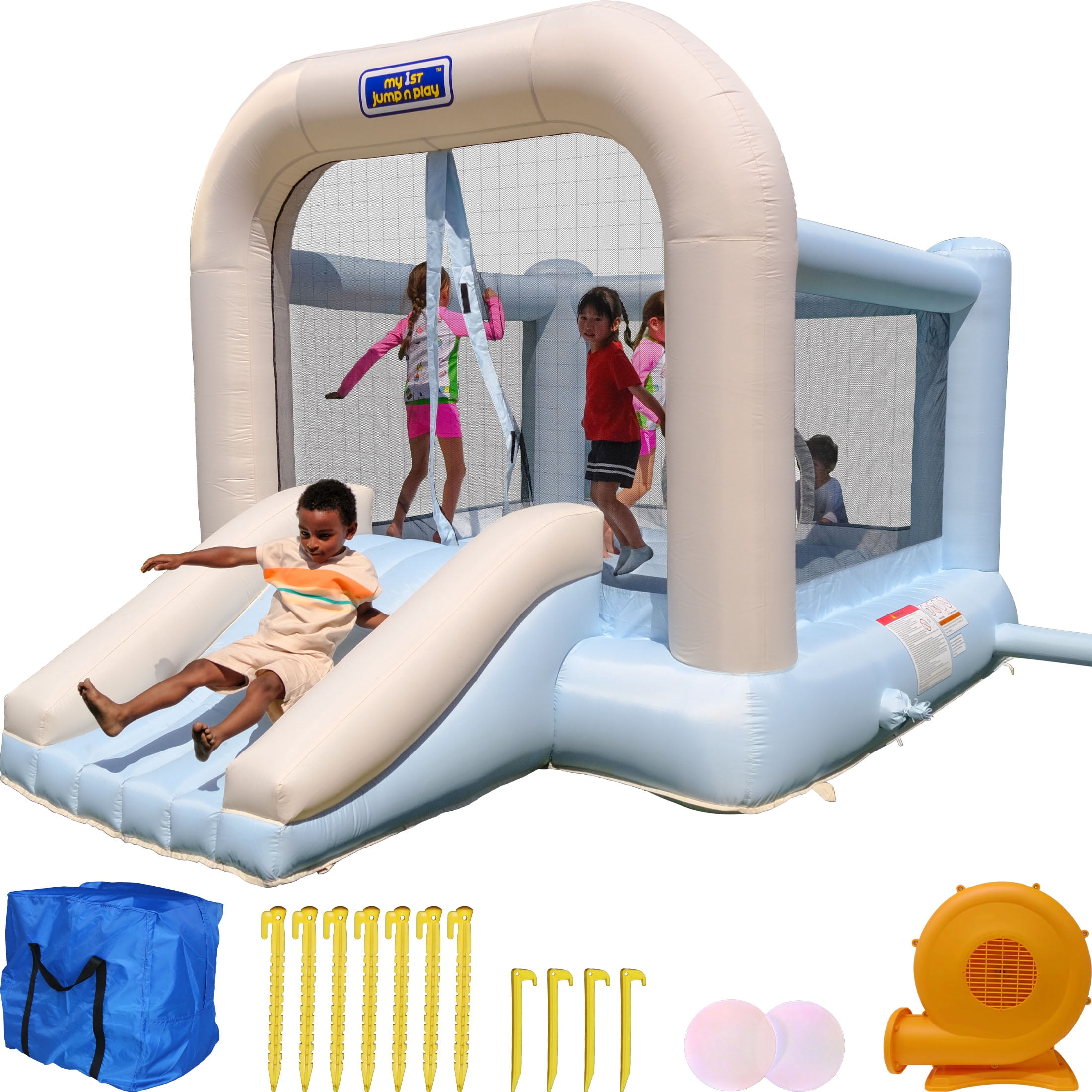 Sportspower My 1st Jump N Play™ Inflatable Bounce House with Slide ...