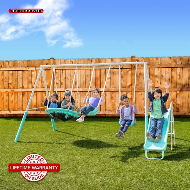 Sportspower Super Saucer Backyard Playset: Outdoor Kids Playground with ...