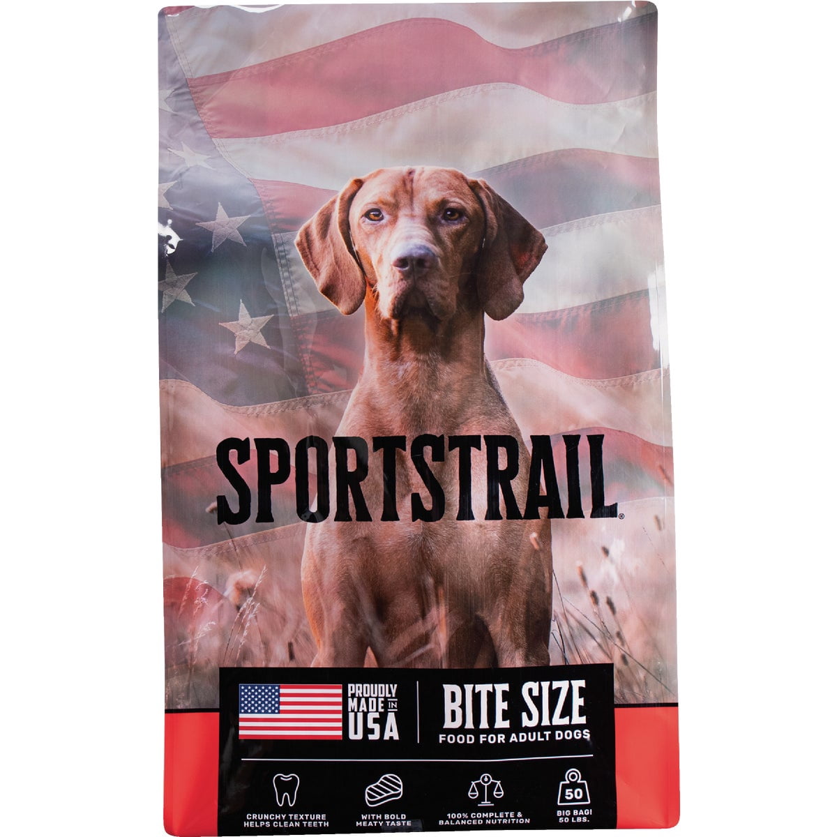 Sportstrail 50 Lb. Meat Flavor Bite Size Adult Dry Dog Food 348125 ...