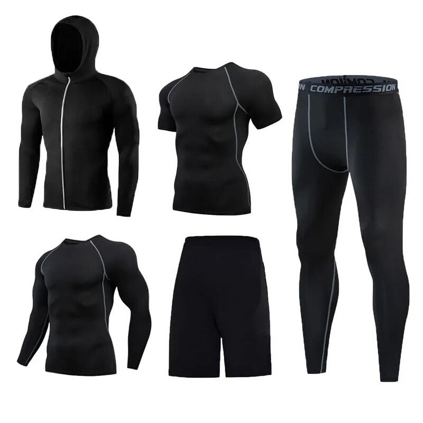 Sportswear Gym Fitness Tracksuit Men's Running Sets Compression ...
