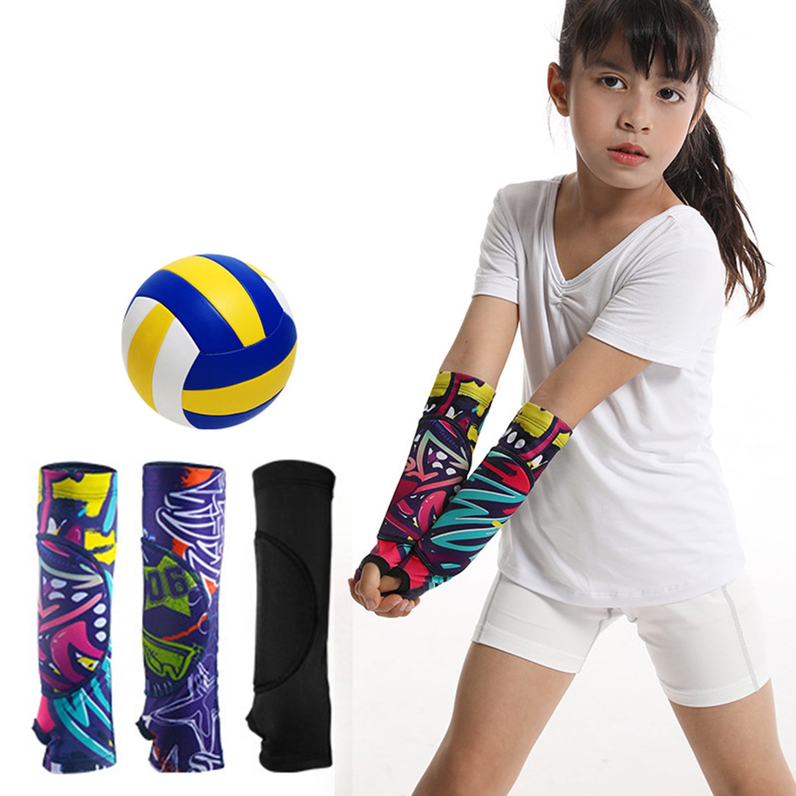 Sportteer Arm Sleeves Volleyball Arm Sleeves 1 Pair Volleyball Arm ...