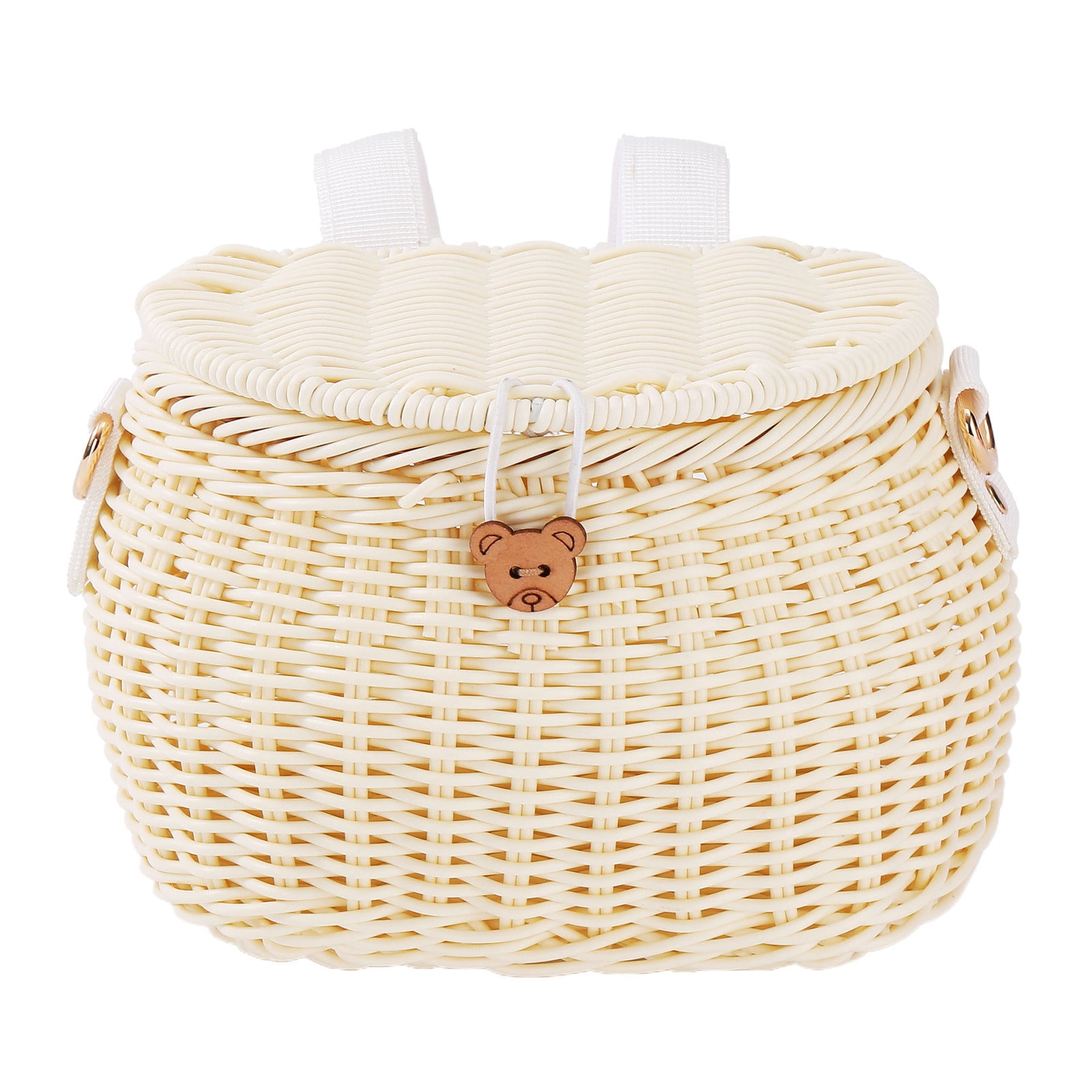 Sportteer Bike Basket Easy Clean Bike Basket Hand Woven Bicycle Basket ...