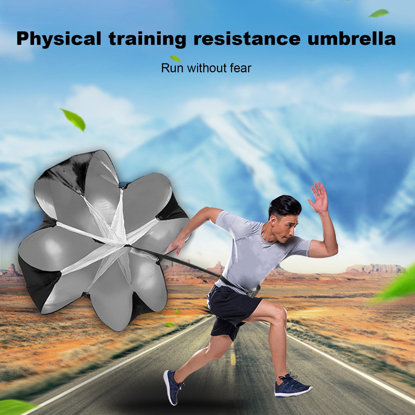 Sportteer Drag Parachute Resistance Umbrella Adjustable Resistance Waistband For Running Speed ...