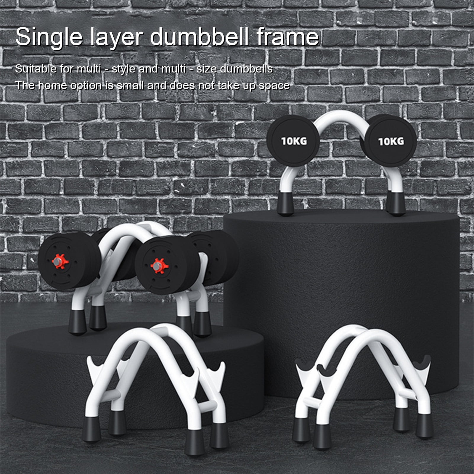 Sportteer Dumbbell Rack Dumbbell Holder Strengthened Dumbbell Rack ...