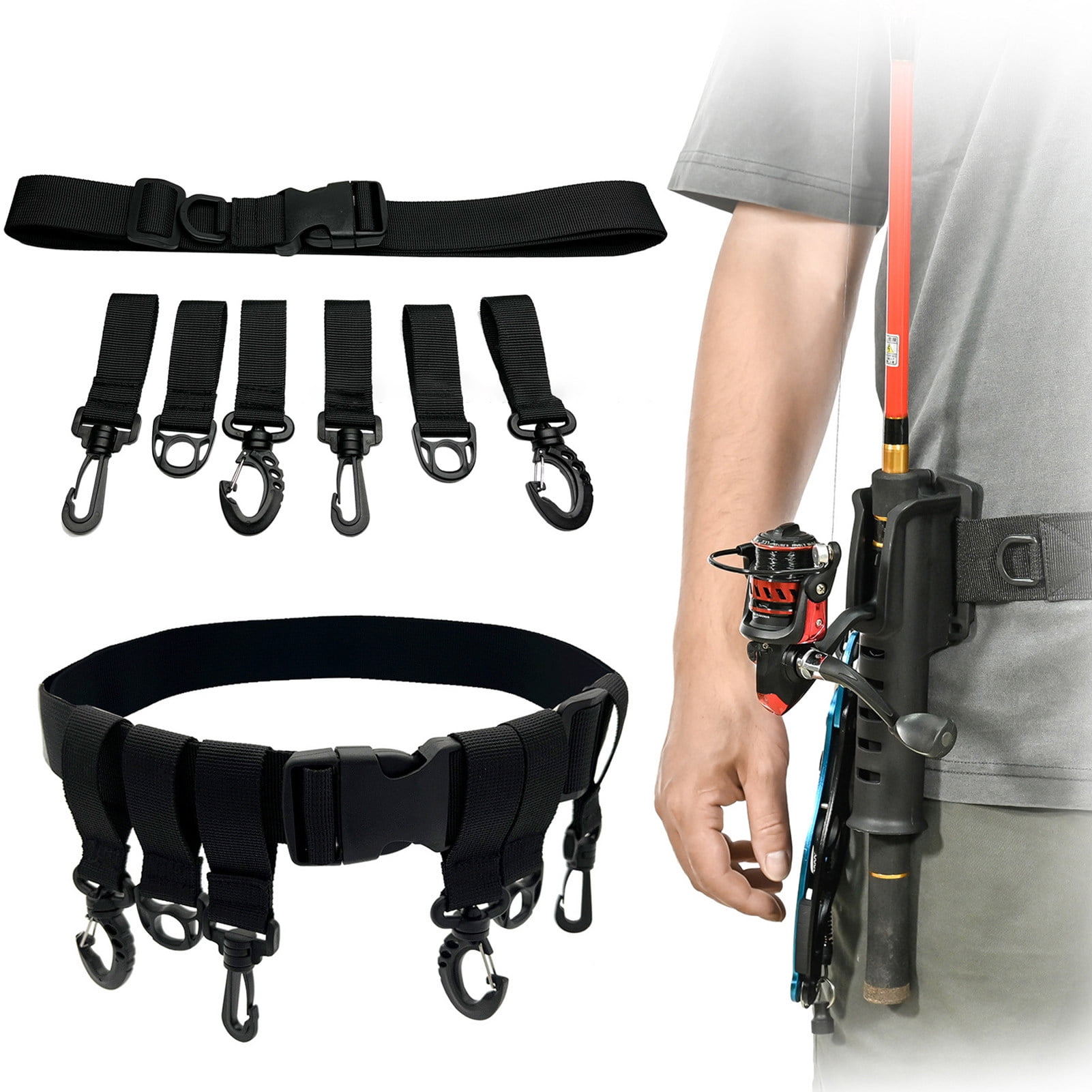 Sportteer Fishing Belt Wading Belt Adjustable Fishing Wader Belt Quick ...
