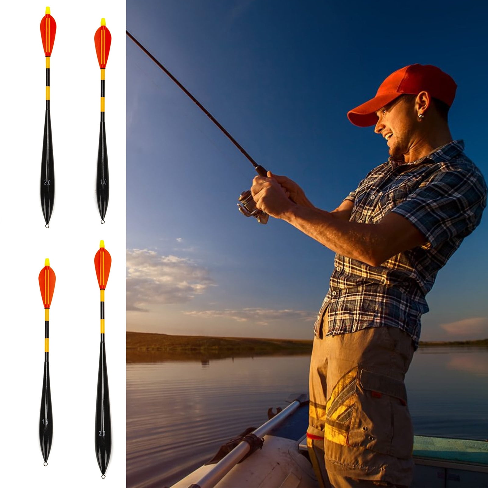Sportteer Fishing Floats Float Bobbers Fishing Bobbers Solid Structure ...