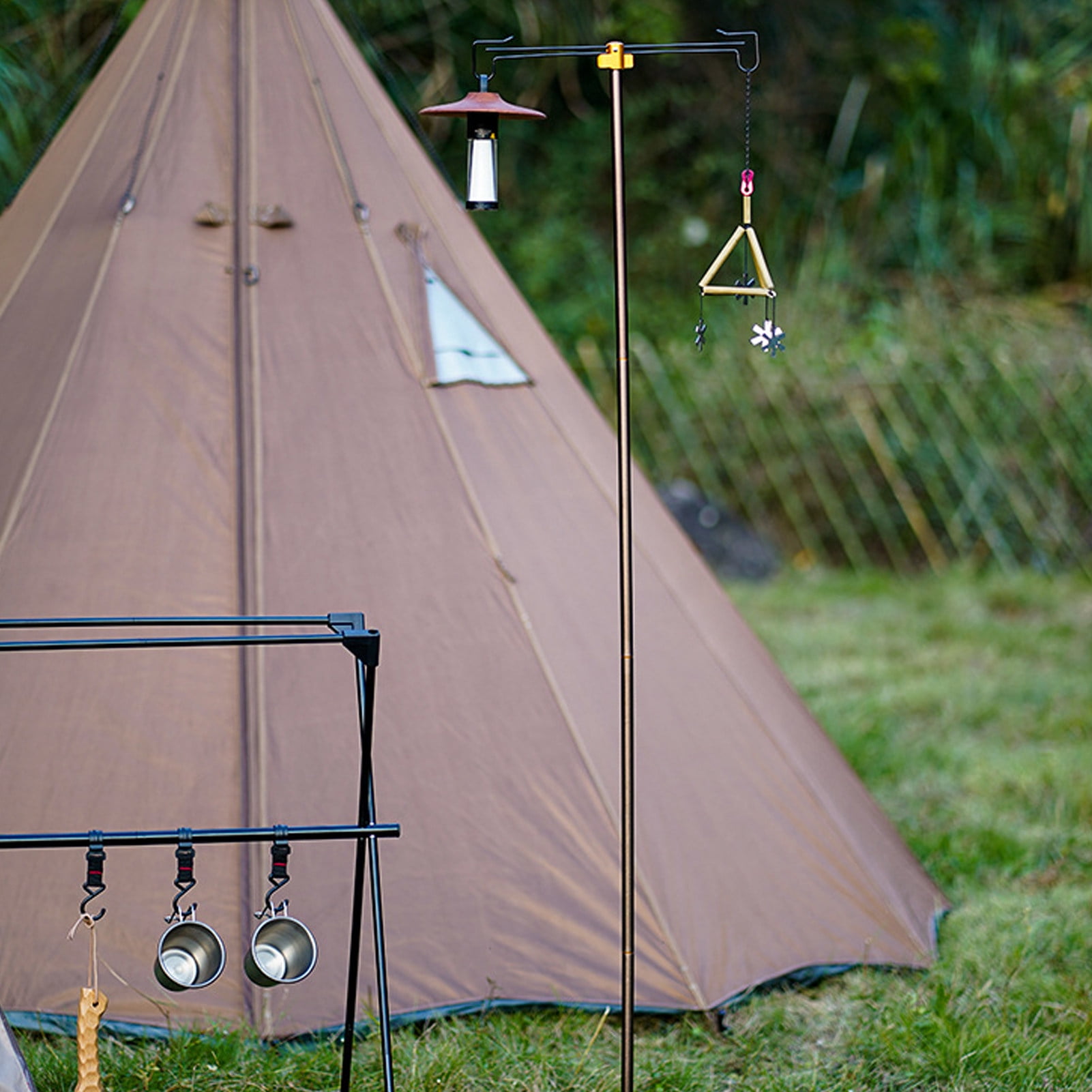 Sportteer Folding Lamp Pole Outdoor Light Frame Aluminum Alloy Light ...