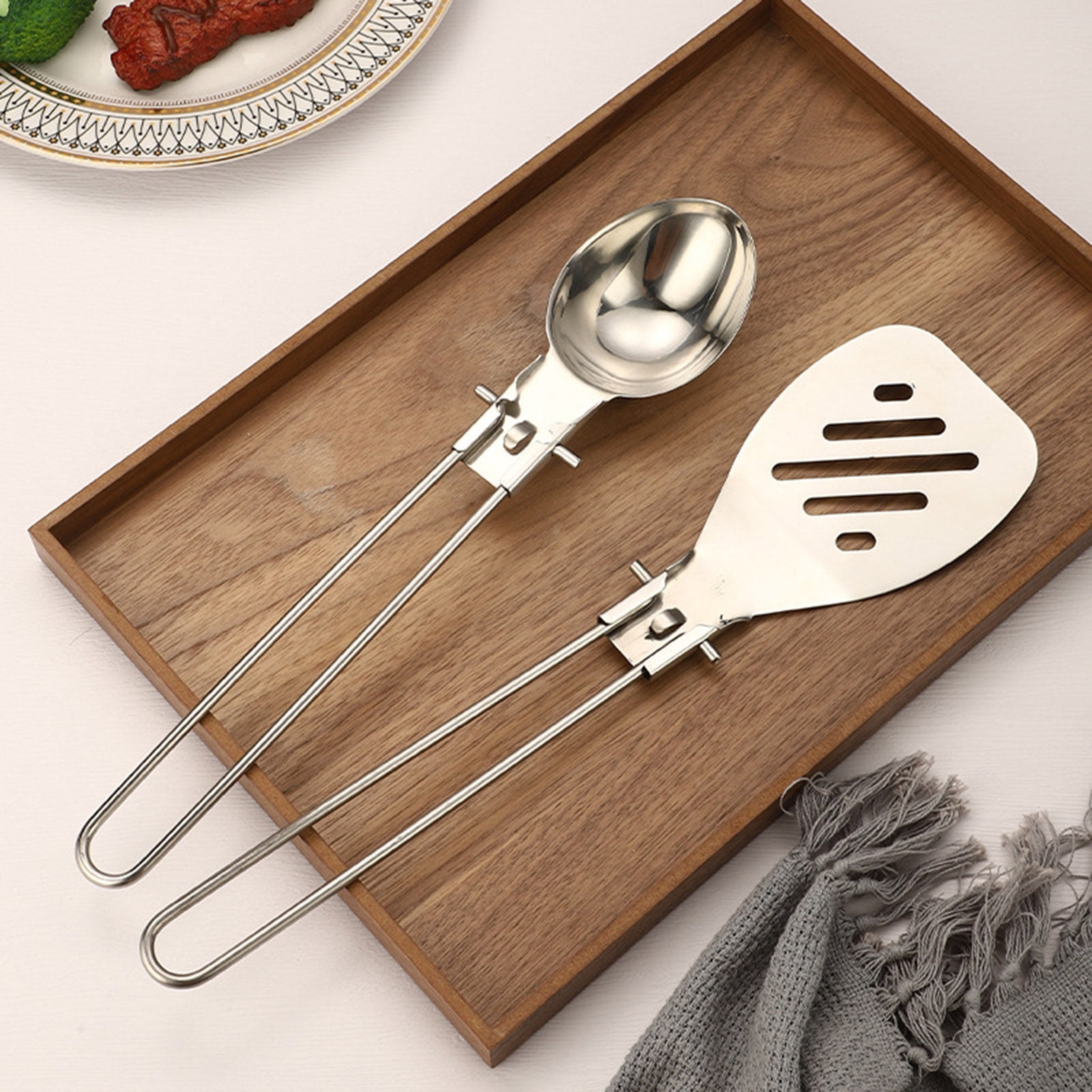 Sportteer Folding Spatula Stainless Steel Spatula 304 Stainless Steel ...