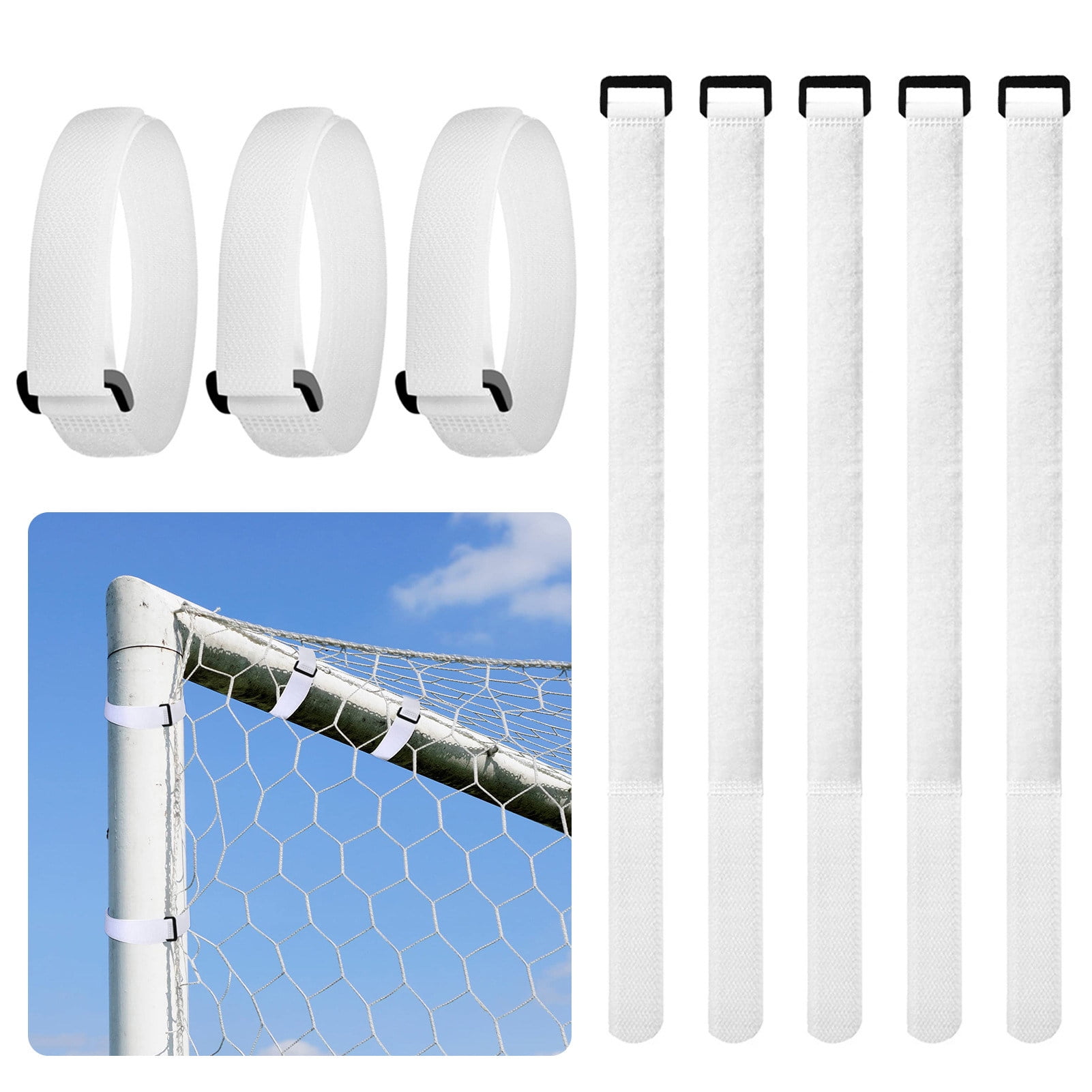 Sportteer Goal Net Strap Set Adjustable Goal Net Strap Set of 10 Soccer ...
