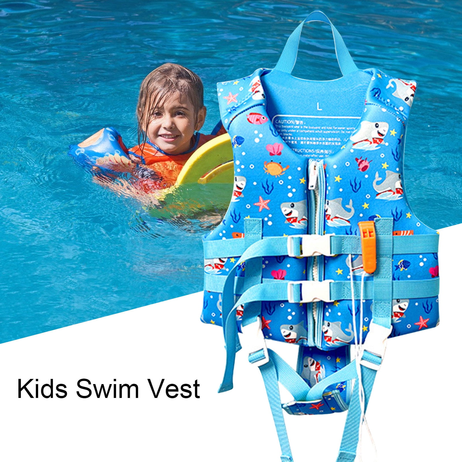 Sportteer Kids Swim Vest Adjustable Swim Vest Kids Swim Vest with ...