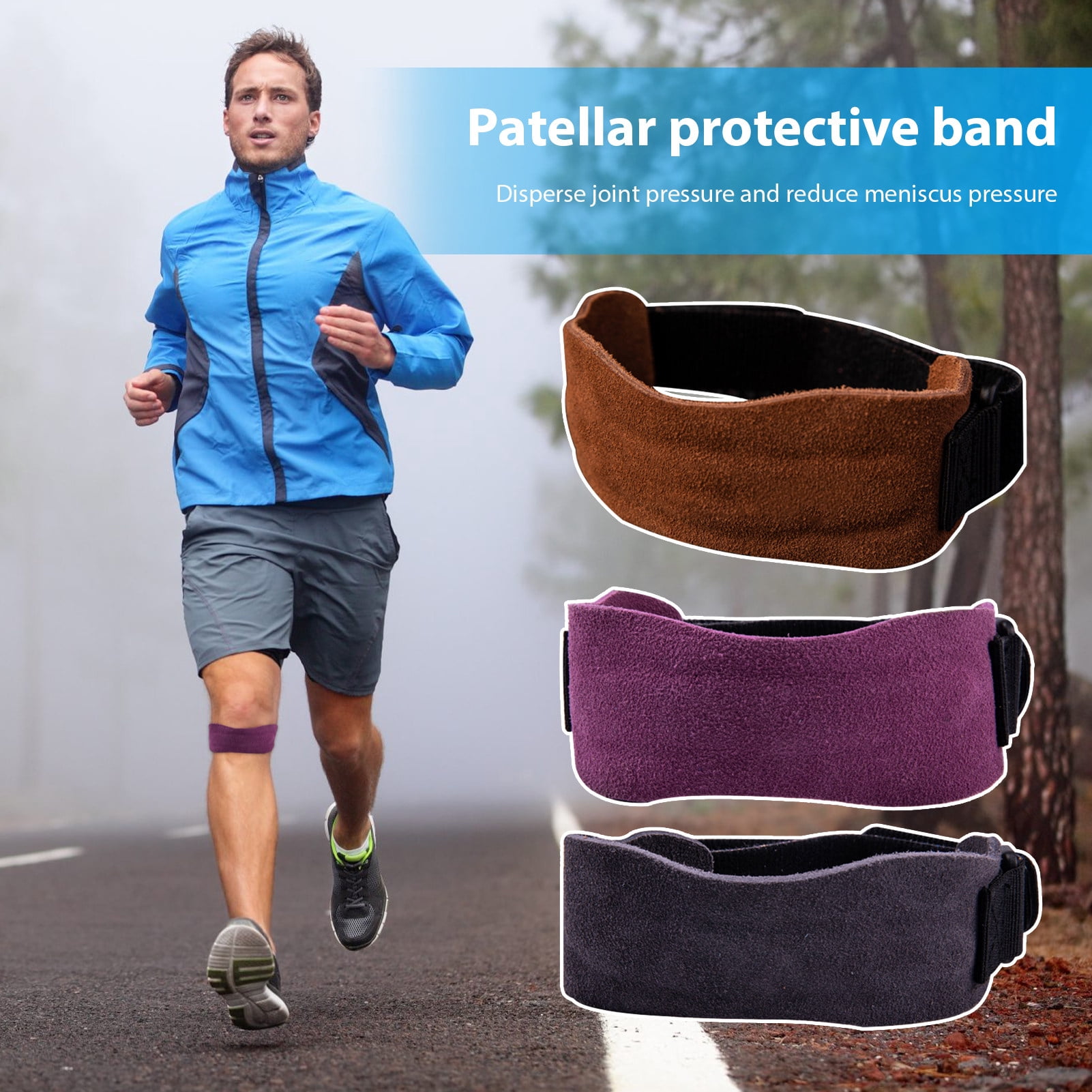 Sportteer Patella Protective Band Knee Support Strap Patella Tendon ...