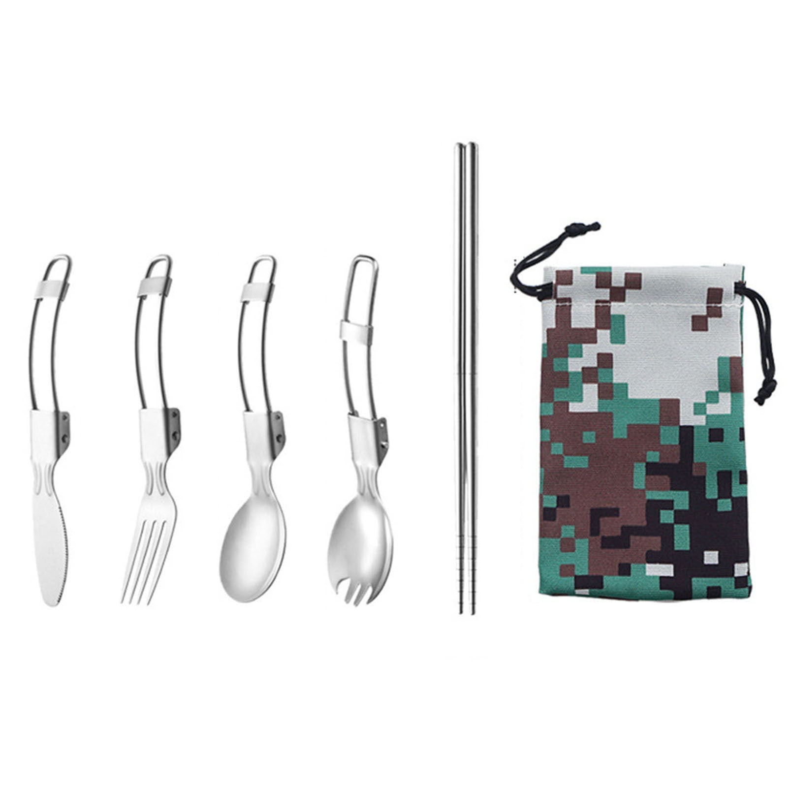 Sportteer Picnic Utensil Set Folding Cutlery Set 1 Set Camping ...